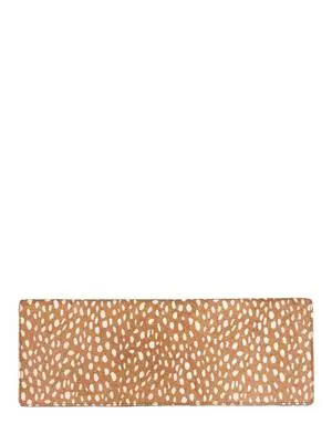 Jeffrey Campbell Calf Hair Clutch - Beige White Spot