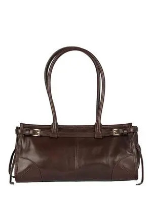Jeffrey Campbell Jeffrey Campbell Pesky Leather Shoulder Bag Brown