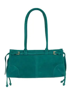 Jeffrey Campbell Jeffrey Campbell Pesky Leather Shoulder Bag Turquoise Suede