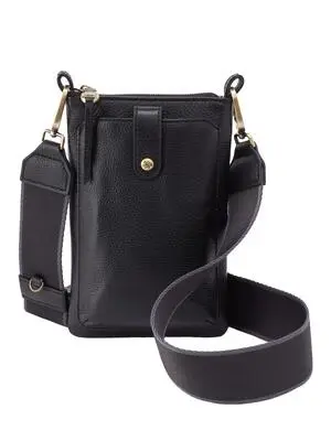 Hobo Cass Leather Crossbody Bag - Black
