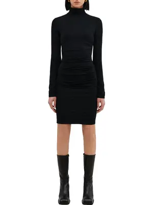 MARCELLA Reykjavik Long-sleeve Turtleneck Dress - Black