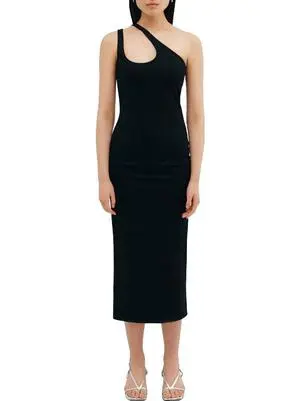 MARCELLA Two Lines By Marcella Norwood One-shoulder Midi Dress