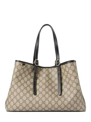 Gucci Gg Emblem Large Tote Bag - Beige