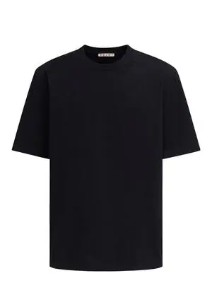 Marni Crew Neck Cotton T-shirt - Black