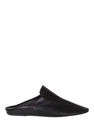 Dries Van Noten Paneled Leather Mules - Black