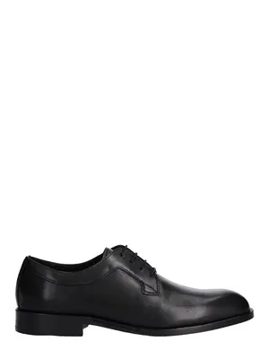Hugo Boss Leather Derby Shoes - Black