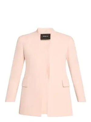 Akris Alvar Double-face Wool Cardigan Jacket - Pale Pink