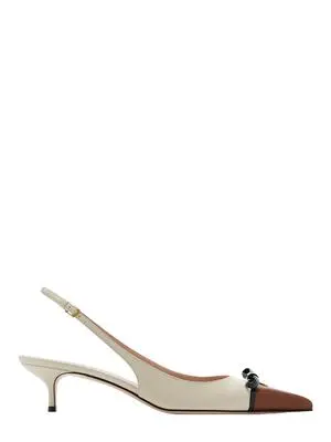 VALENTINO Bepointy Leather Slingback Pumps