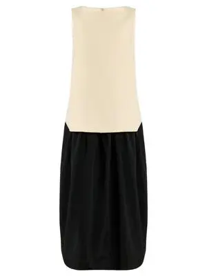 HOUSE OF DAGMAR Open-back Two-tone Maxi Dress - Black