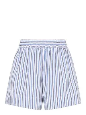 Rabanne Side-slit Shorts - Stripe