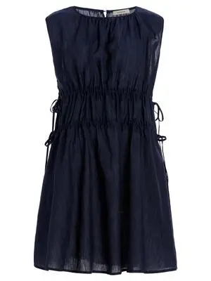 ASCENO Asceno The Como Gathered Mini Dress