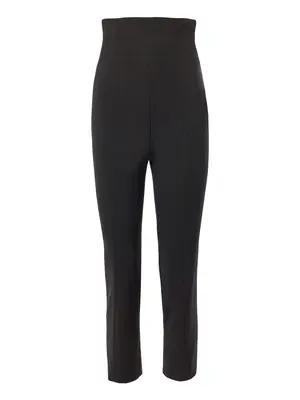 Carolina Herrera High-waisted Capri Trousers - Black