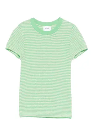 BARRIE Striped Knit Top - Green