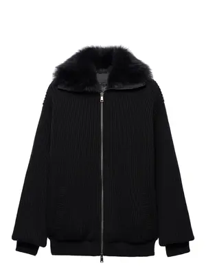 Prada Wool And Cashmere Cardigan - Black
