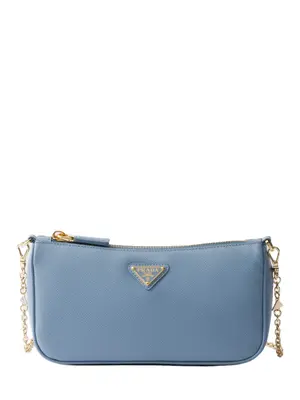 Prada Mini Saffiano Leather Bag - Astral Blue