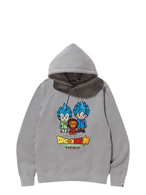 A BATHING APE X Dragon Ball Z Super Son Goku & Vegeta Hoodie - Grey