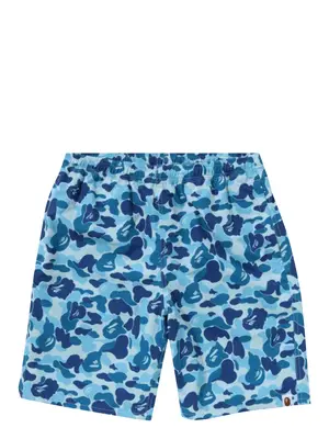 A BATHING APE Abc Camo Beach Shorts - Blue