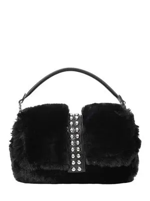 Jeffrey Campbell Furreal Faux Fur Handbag - Black