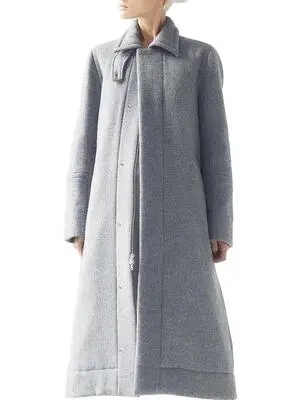 Caalo Down Wool Overcoat - Gray