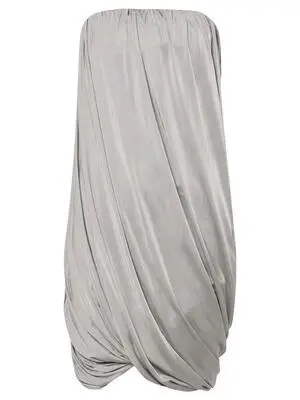 Attico Draped Jersey Minidress - Grey