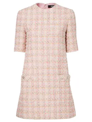 Versace Tweed Minidress - Pink
