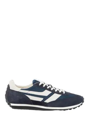 TOM FORD Mick Suede-trimmed Sneakers - Blue