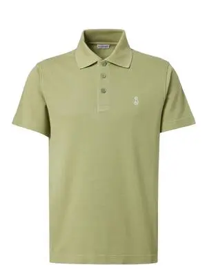 BURBERRY Burberry Embroidered Cotton Polo Shirt