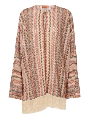 Missoni Zigzag Fringed Lamé Blouse - Multicoloured