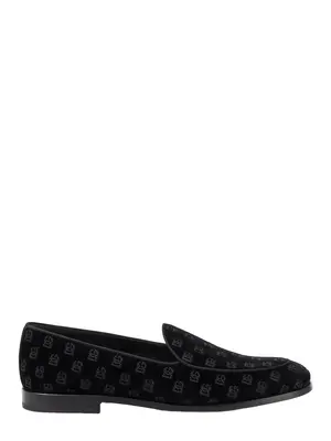 Dolce & Gabbana Vivaldi Velvet Loafers - Black