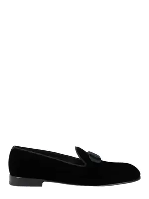 Brioni Velvet Loafers - Black