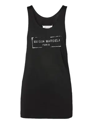 MAISON MARGIELA Four Stitches Tank Top - Black