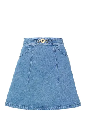 Patou Cotton Mini Skirt - Blue