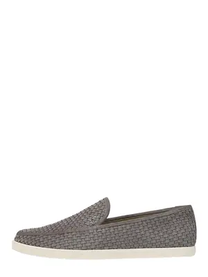 Vince Sonoma Woven Suede Loafer Grey