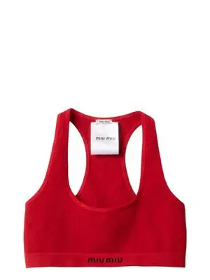 Miu Miu Seamless Racerback Top - Red