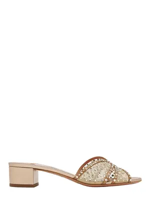 AQUAZZURA Aquazzura Leather Mules