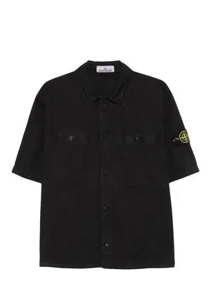 Stone Island Compass-badge Shirt - Black