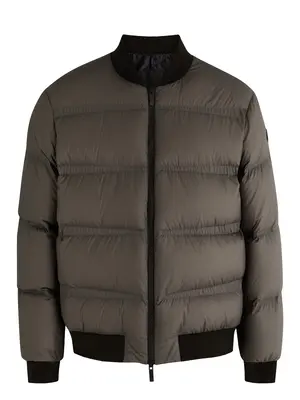 Moncler Vioz Quilted Nylon Bomber Jacket - Brown