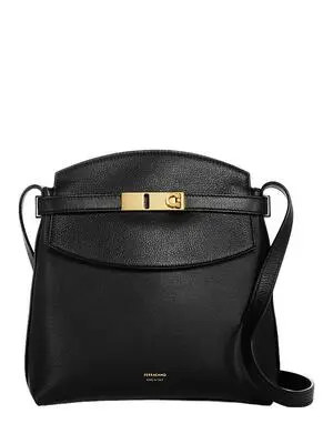 FERRAGAMO Ferragamo Hug Messenger Bag Nero