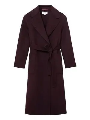 REISS Reiss Lucia Wool-Blend Coat Grape