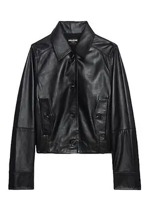 Zadig&Voltaire Regular-fit Leather Jacket - Black