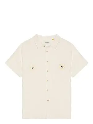 CRITICAL SLIDE Morning Placement Shirt In Cream - Ecru