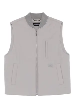 Dolce & Gabbana Logo-patch Gilet - Grey
