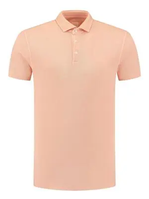 Fedeli Knitted Polo Shirt - Orange