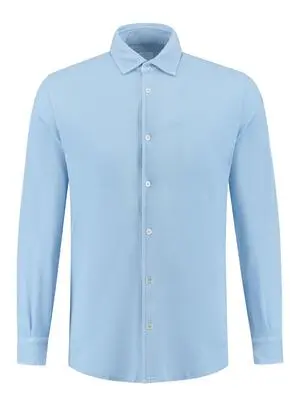 Fedeli Long-sleeved Shirt - Blue