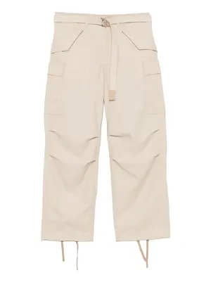 Sacai Belted Trousers - Neutrals