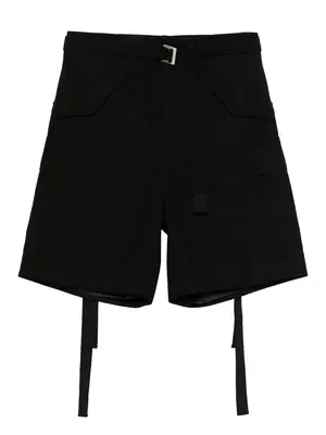 Sacai Belted Cargo Shorts - Black