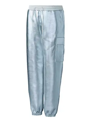 Mackage Marvin-m Metallic Double Face Jersey Sweatpants - Silver