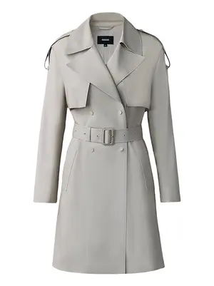 Mackage Medora Leather Three-quarter Coat - Trench