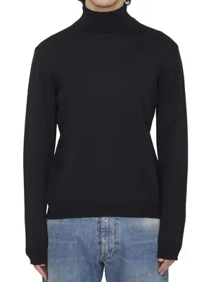 ROBERTO COLLINA Merino Wool Sweater - Black