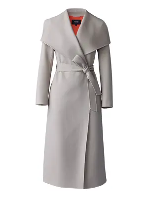 Mackage MAI-LST Double-Face Wool Wrap Coat Trench